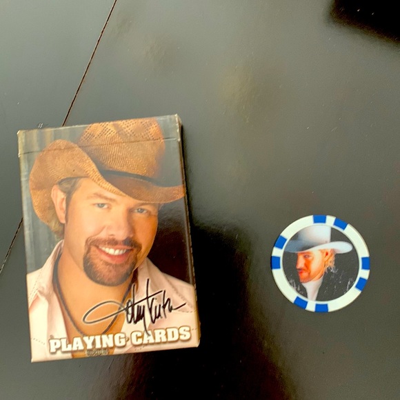 Games | Vintage Toby Keith Playing Cards And Poker Chip Box Is Opened | Poshmark
